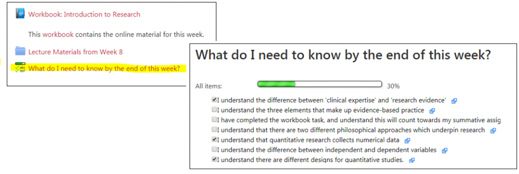 Tracking Progress Learning Technology Hub
